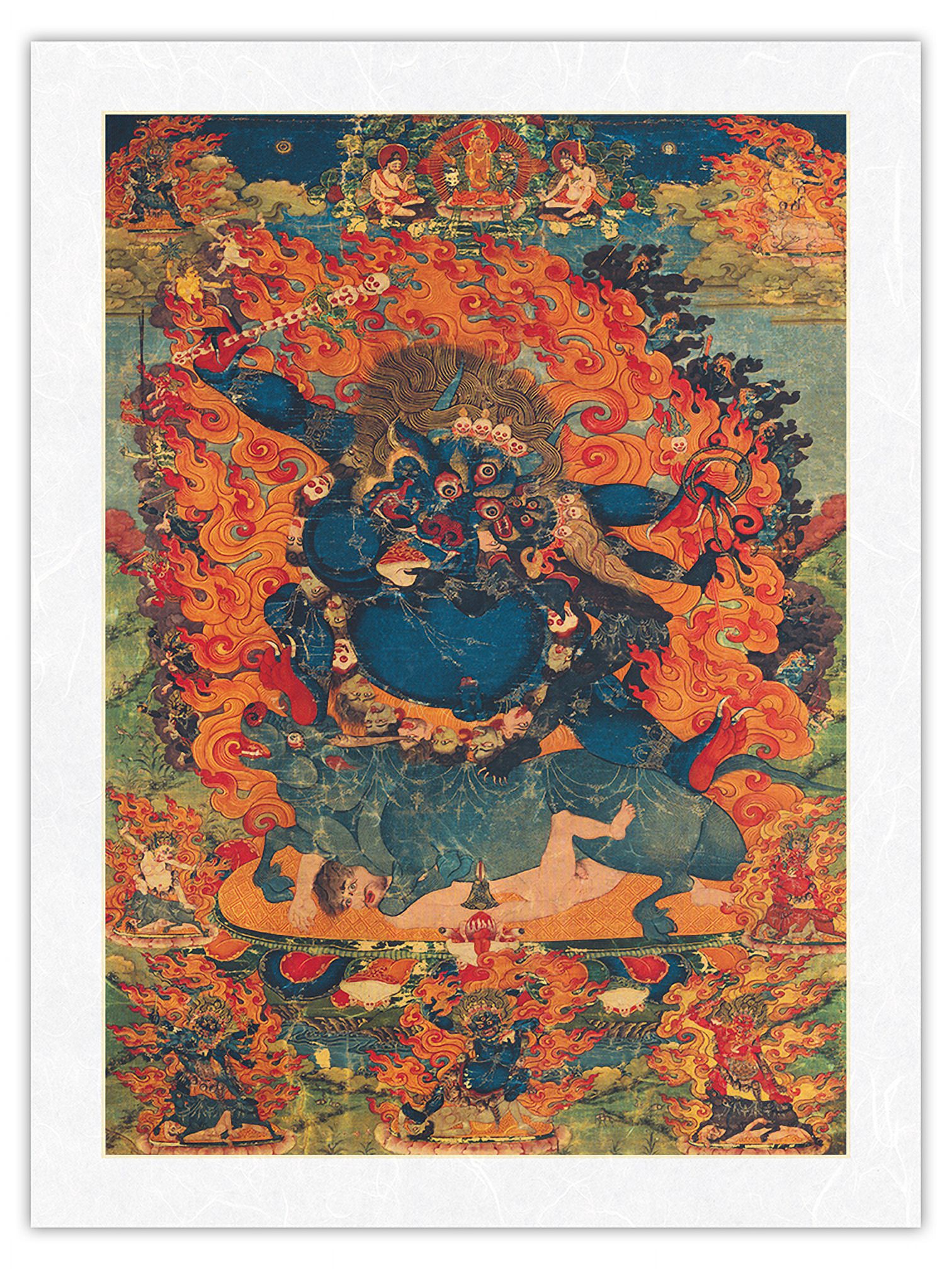 The Protector Yuma Dharmaraja - Tantric Buddhist Wisdom Deity - Vintage ...