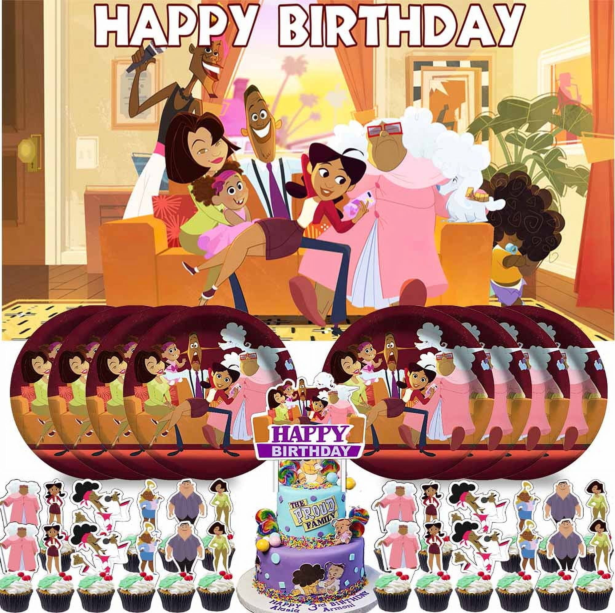 The Proud Family Party Supplies Birthday Decorations Plates Banner Kids ...