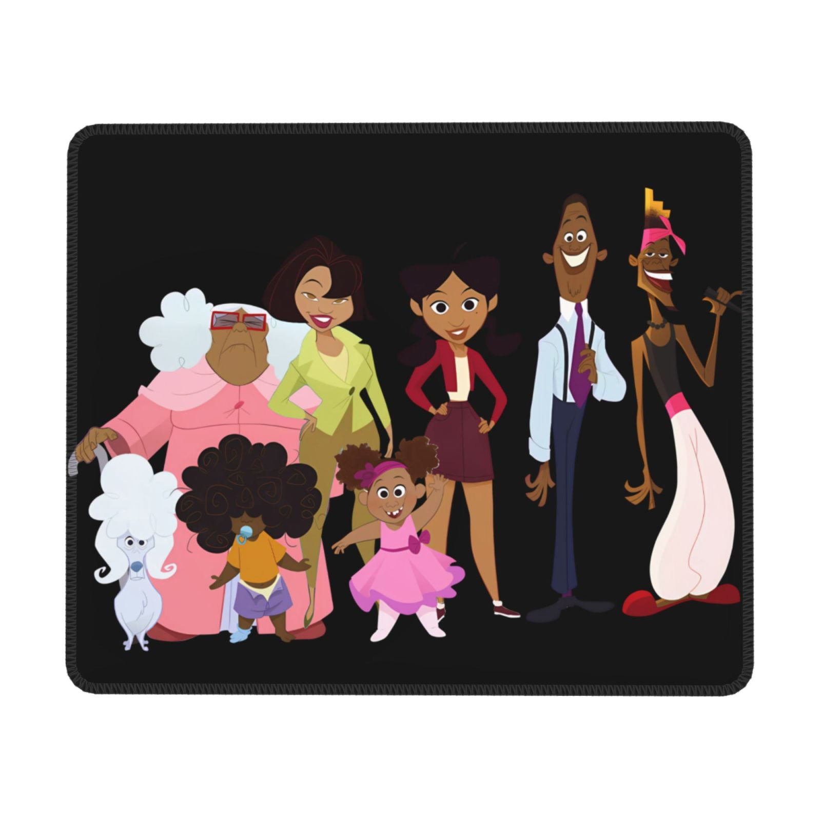The Proud Family Rubber Lock Edge Mouse pad, Office Desk pad, Writing ...
