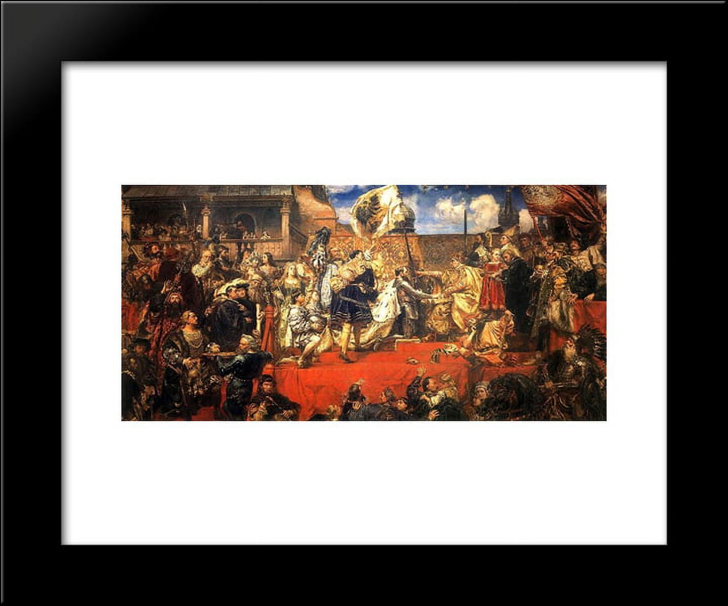 The Prussian Homage 20x24 Framed Art Print by Matejko, Jan - Walmart.com