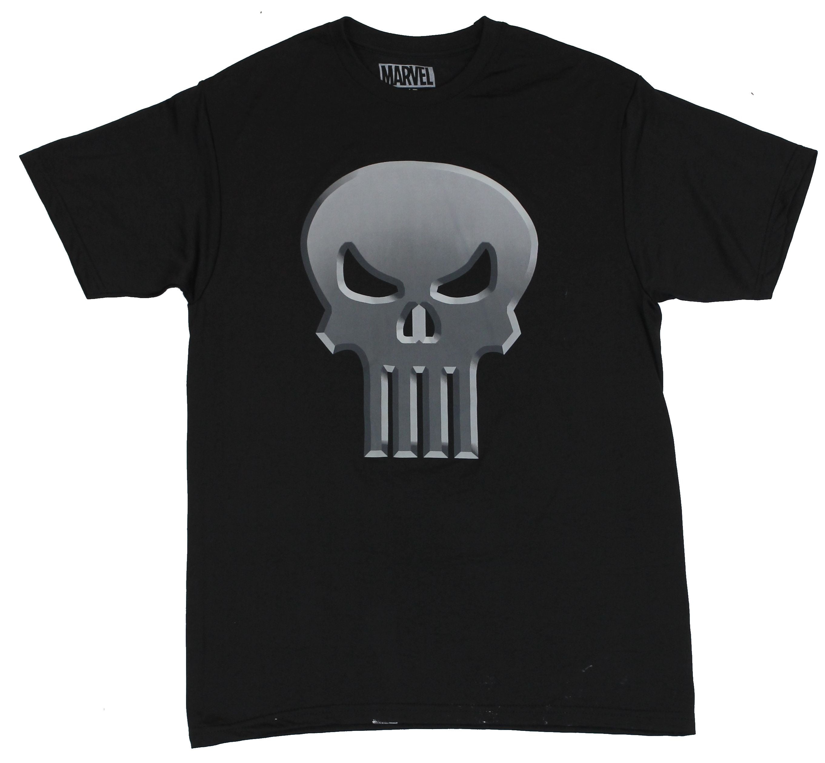 The Punisher (Marvel Comics) Moisture Wicking Mens T-Shirt - White Gray ...