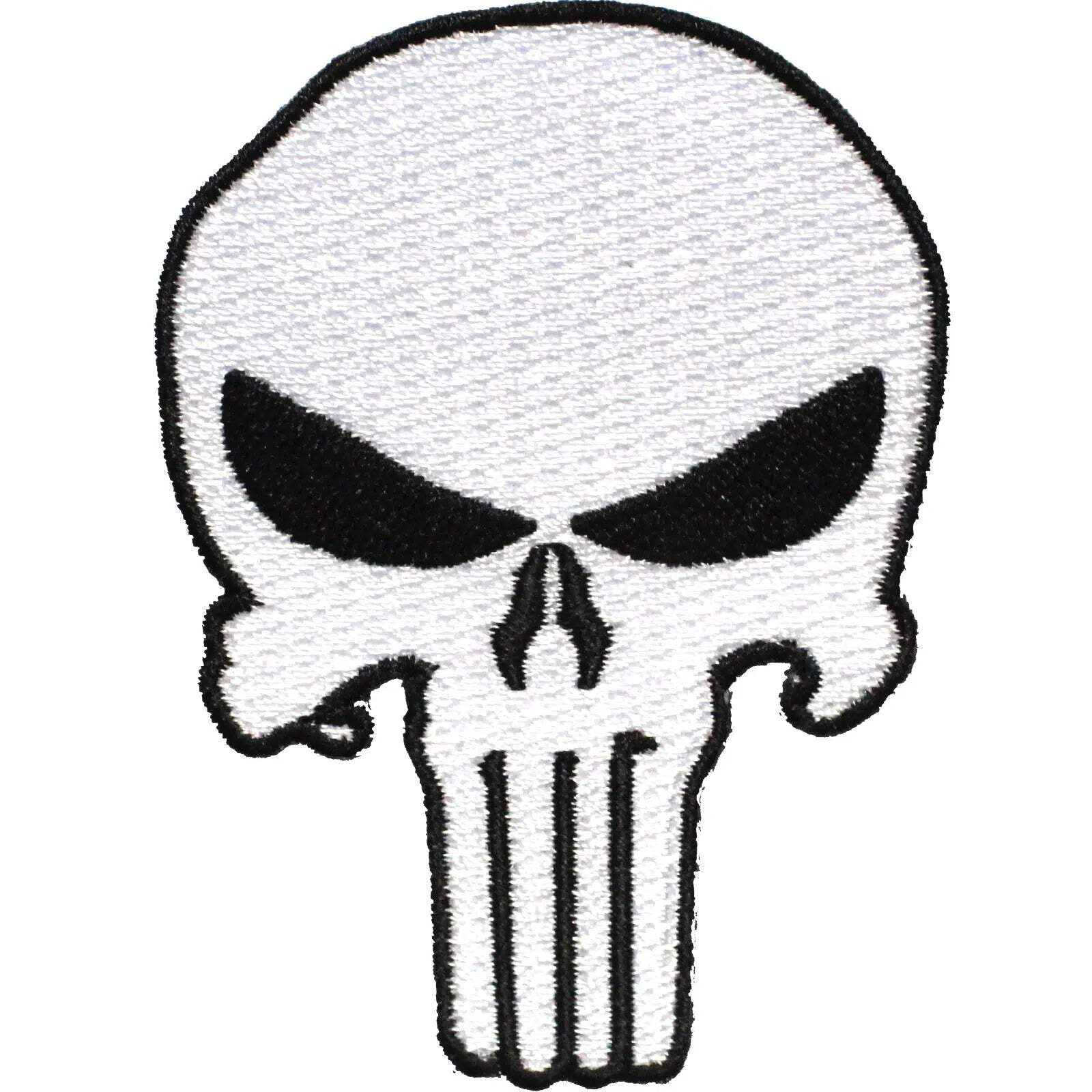 The Punisher Skull Logo Iron on Patch - Walmart.com