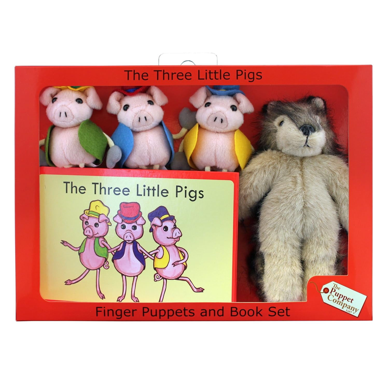 The Puppet Company Traditional Story Sets Three Little Pigs & Wolf Book ...