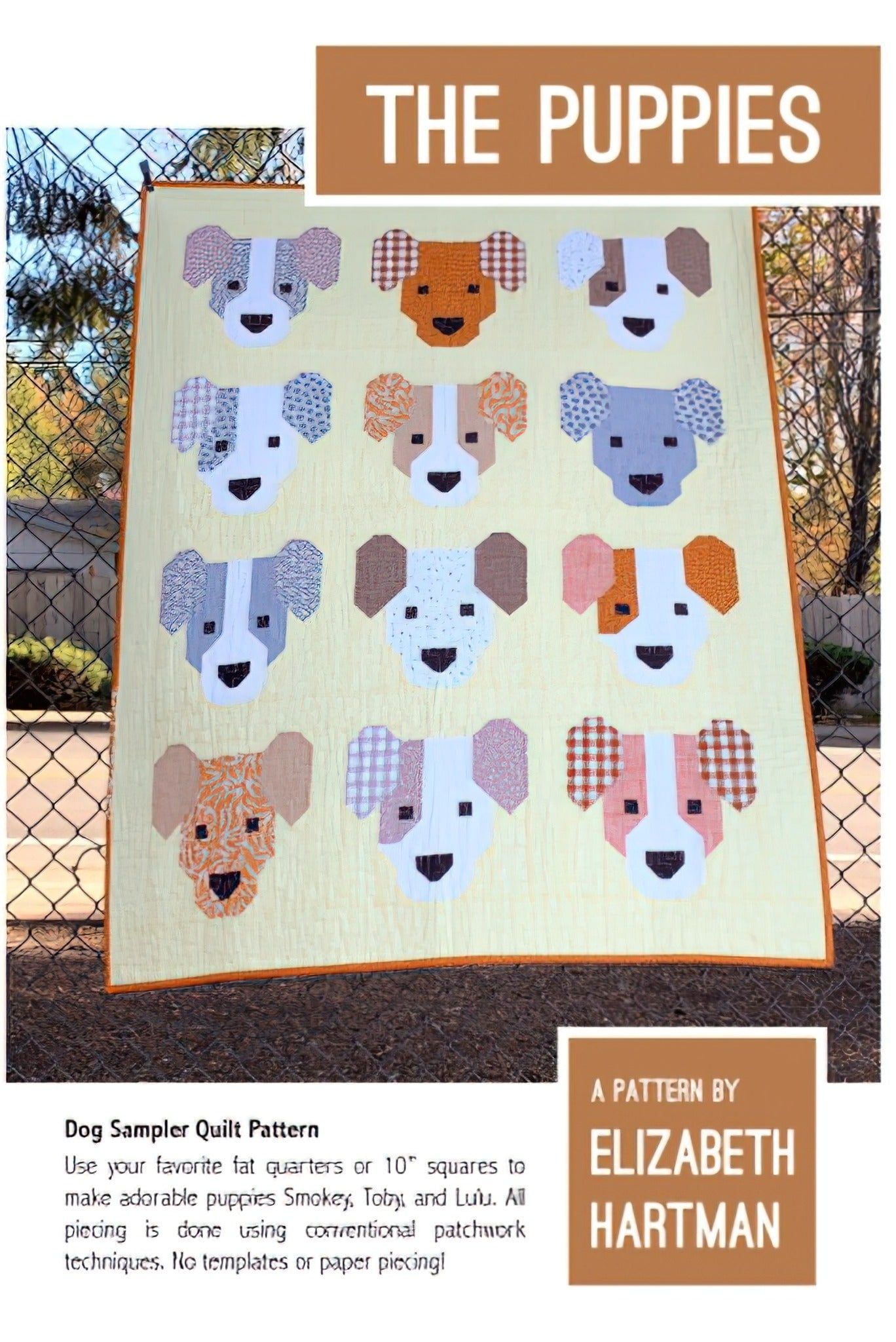 The Puppies Quilt Pattern by Elizabeth Hartman - Walmart.com