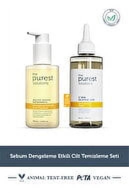 The Purest Solutions Skin cleansing set with sebum balancing effect ...