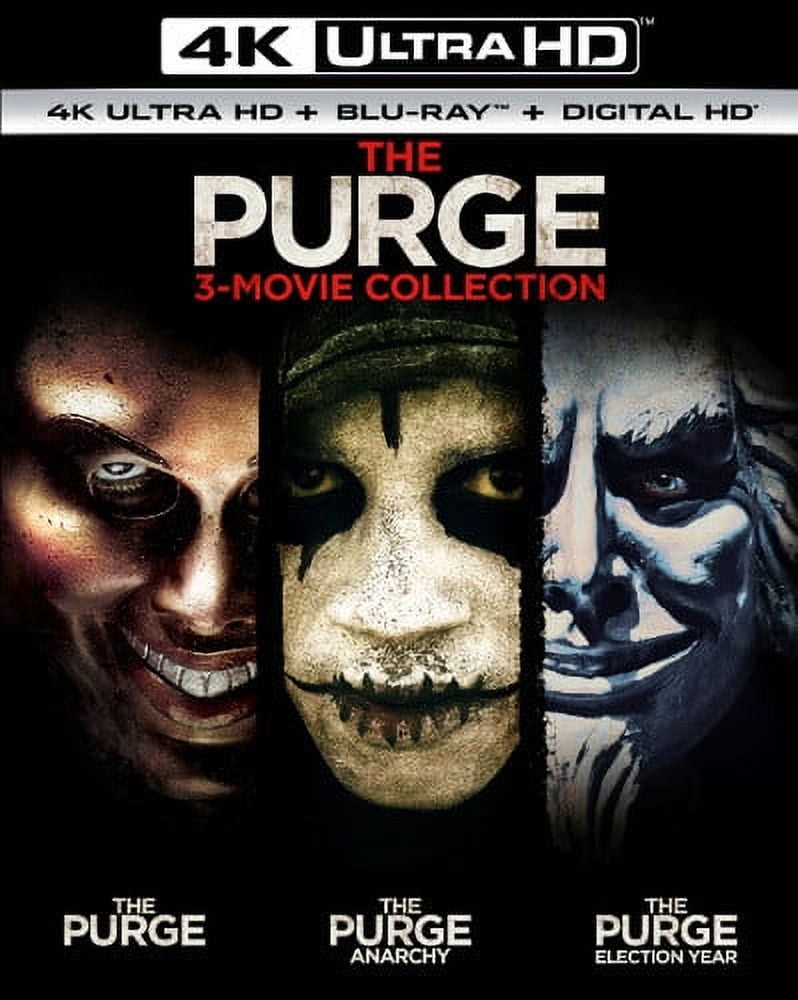 The Purge: 3-Movie Collection (4K Ultra HD + Blu-ray) - Walmart.com
