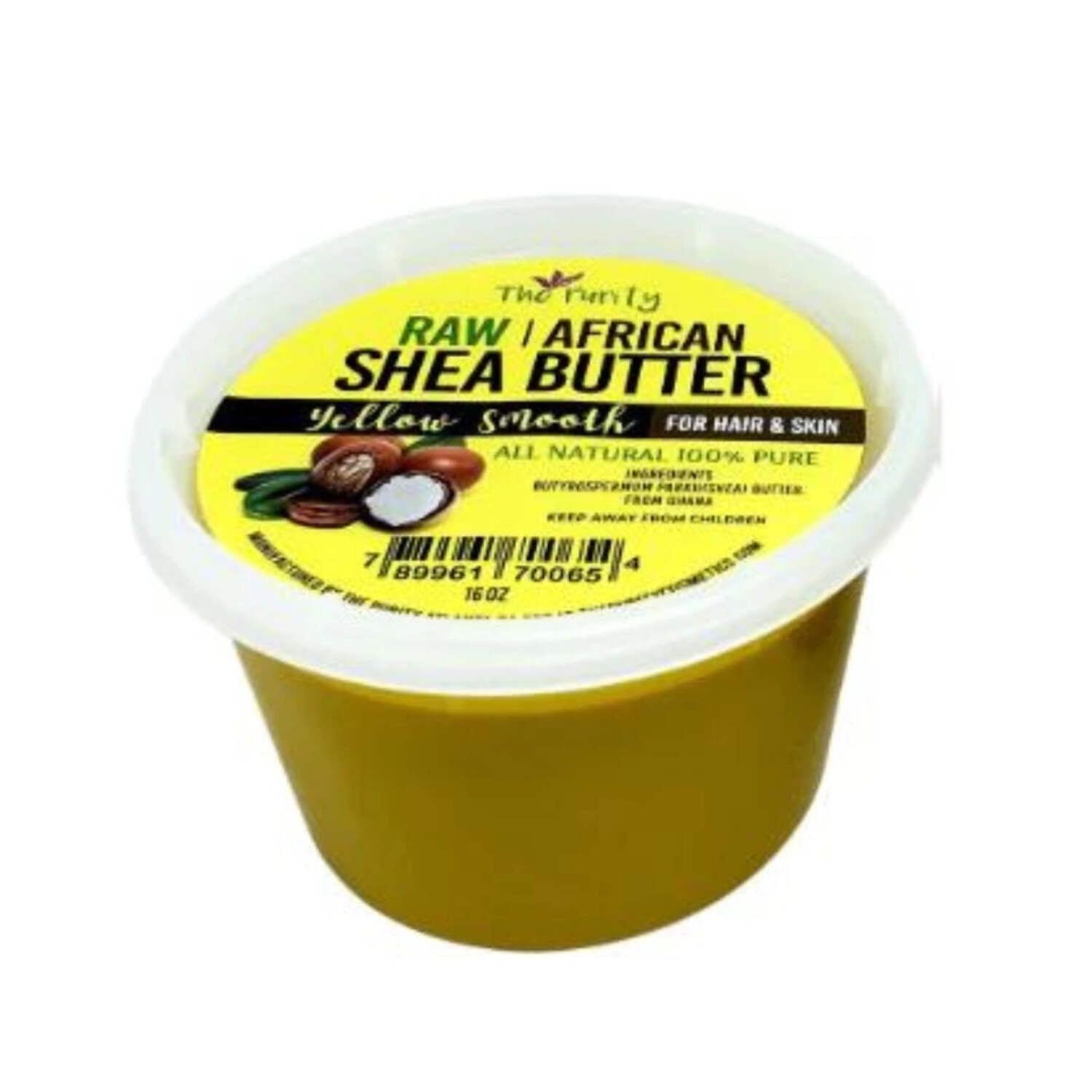 The Purity Raw African Shea Butter - Yellow Chunk for Hair Skin All ...
