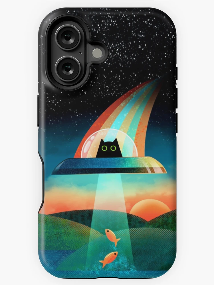 The Purrfect Alien Case iPhone 11 12 13 14 15 16 Pro Max Cute Sci-Fi ...