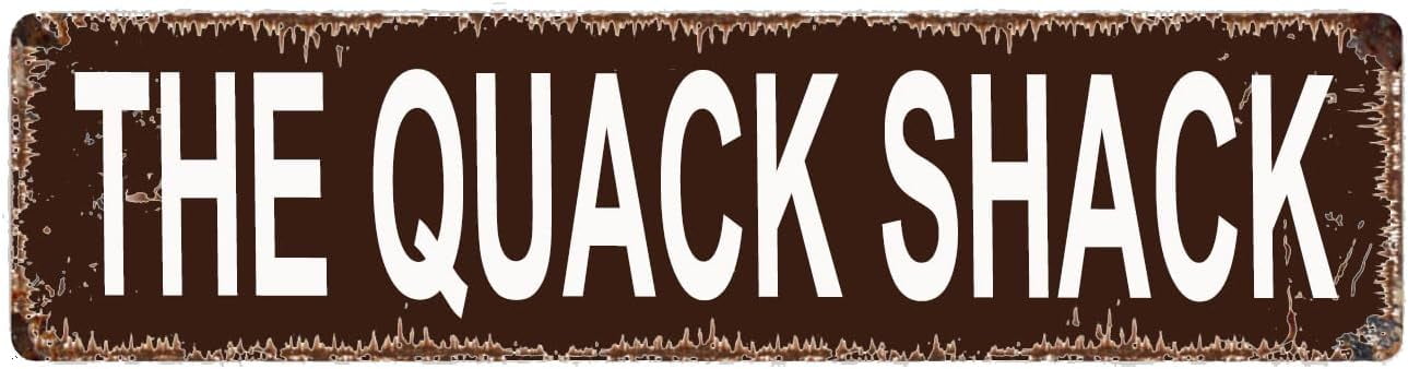 The Quack Shack Aluminum Tin Sign - Duck Waterfowl Chicken Coop Rustic ...