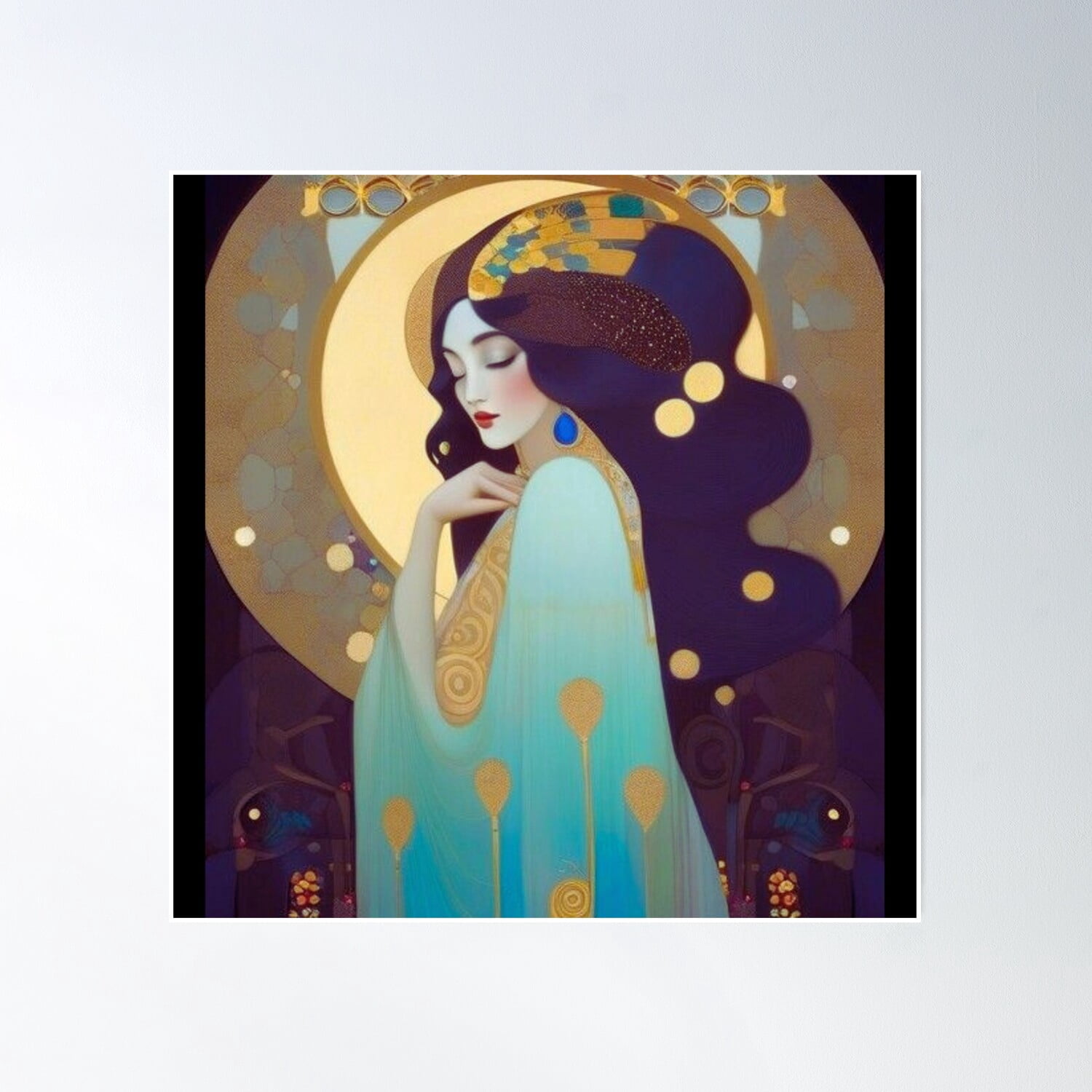 The Queen Moon Is On Her Throne Poster Wall Art, Modern Wall Decor ...