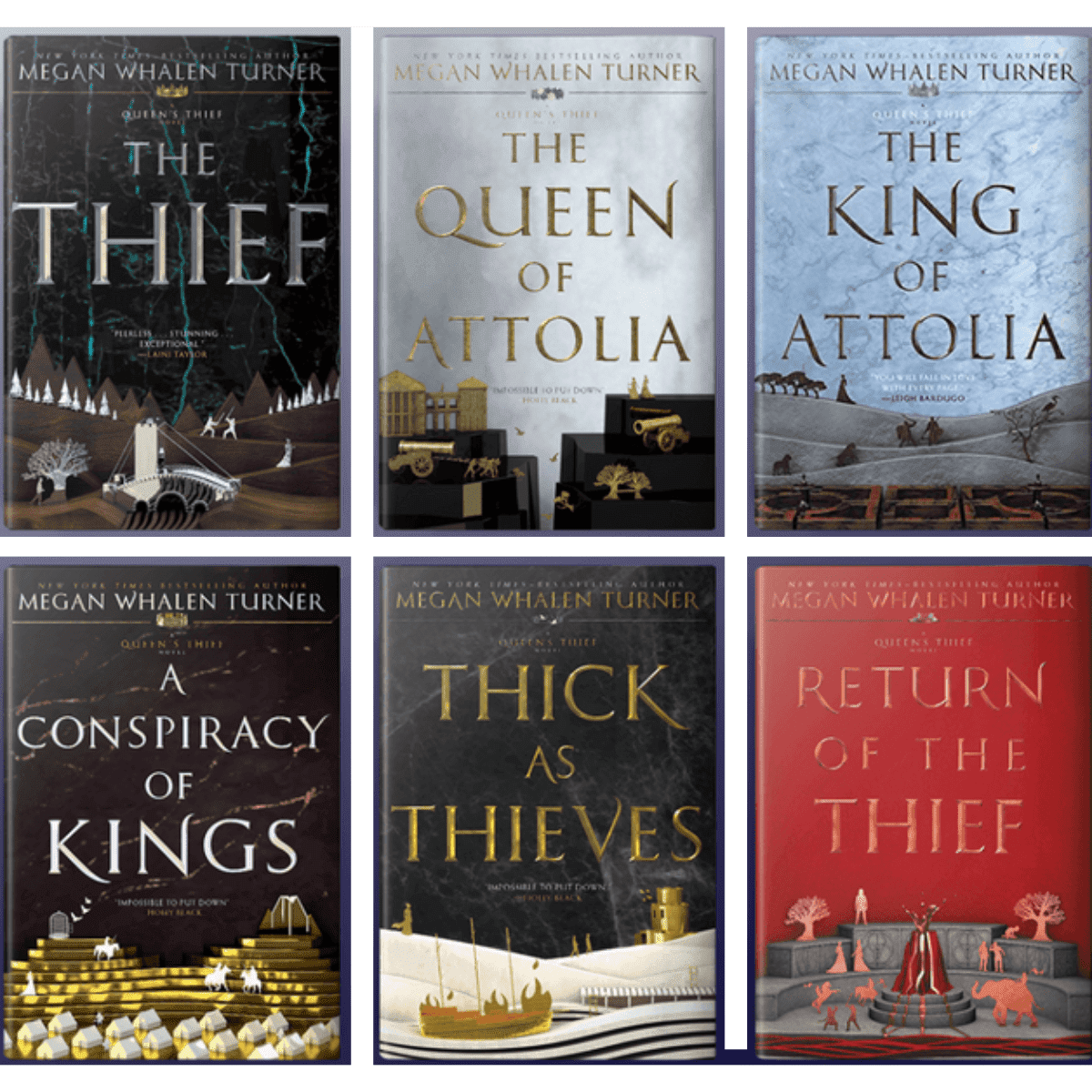 The Queen's Thief Complete Set Books 1-6: The Thief; Queen of Attolia ...