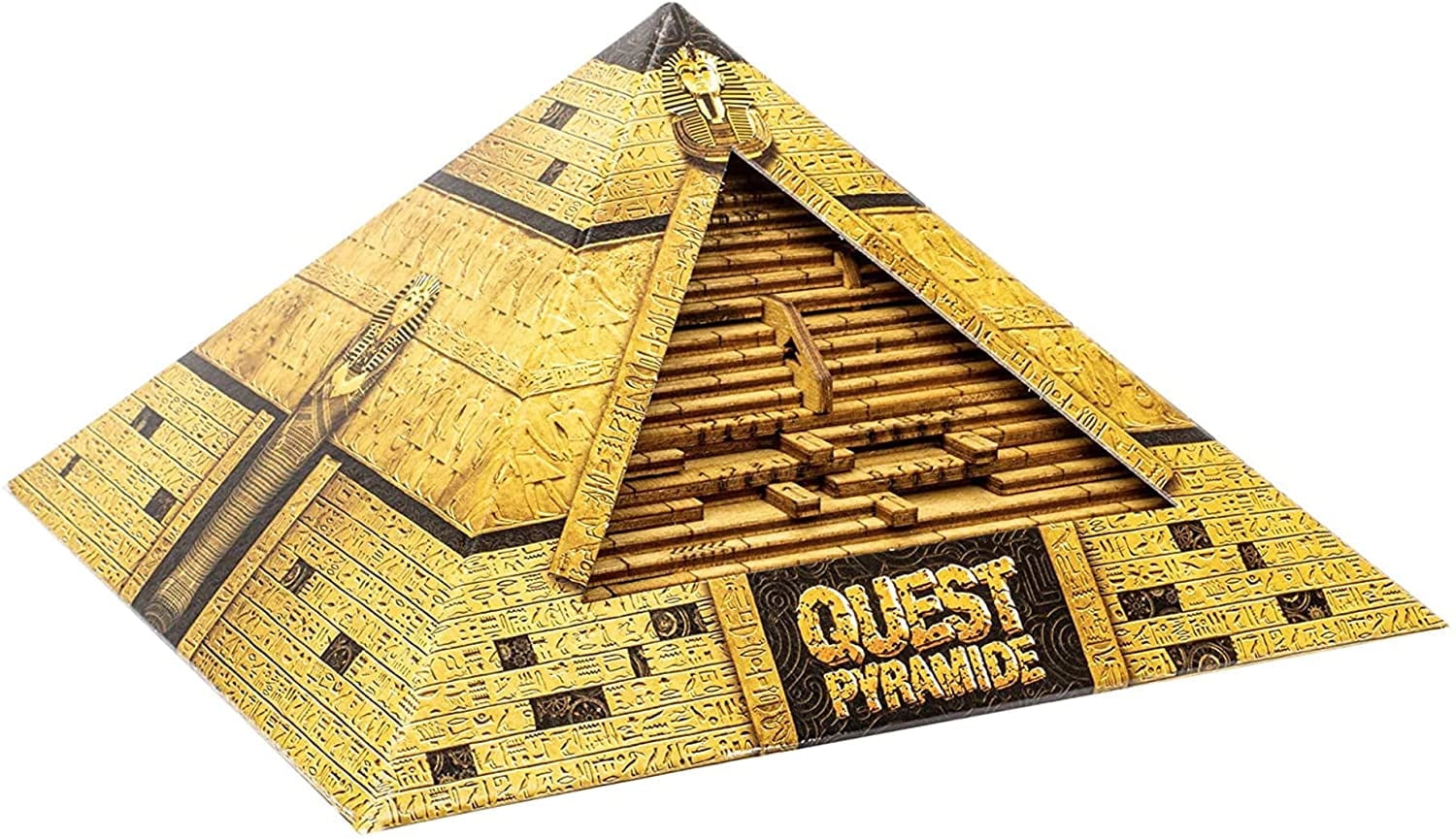 The Quest Pyramid - Wooden Puzzle Box Escape Room Experience - Walmart.com