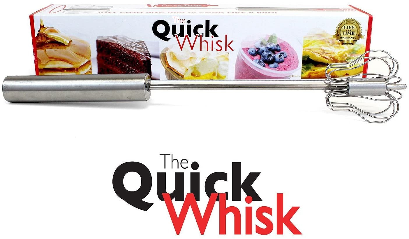 The Quick Whisk 14 in. Stainless Steel Large Spin Whisk - Walmart.com