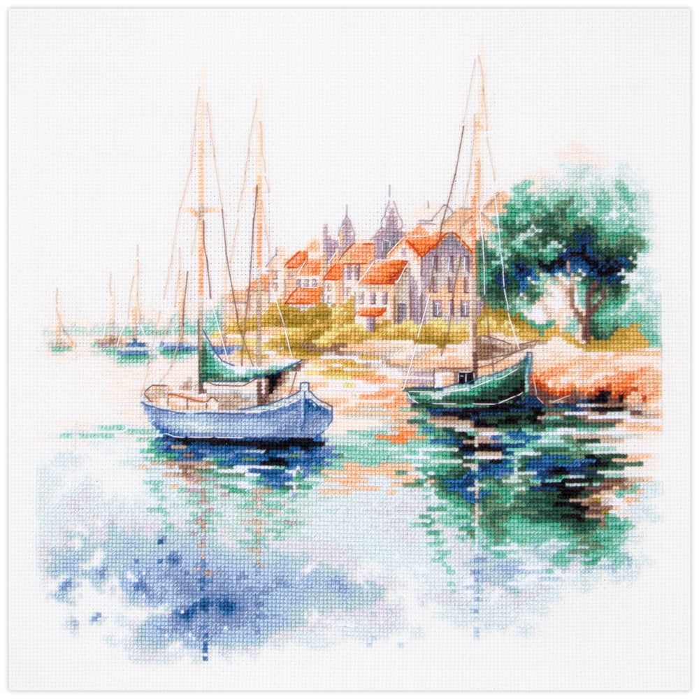 The Quiet Harbor 70-18 Counted Cross-Stitch Kit - Walmart.com