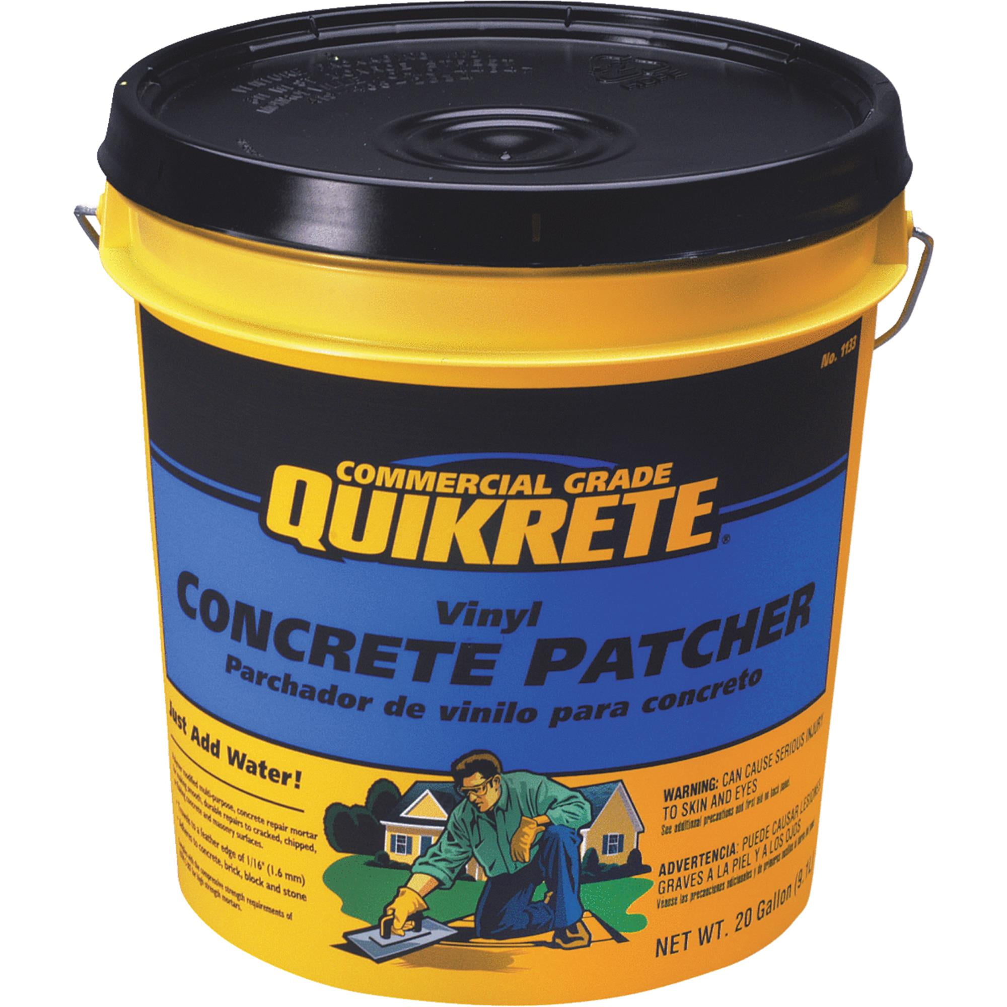 Quikrete Gray Concrete Patch, 20 Lb, Polymer Mortar, 5000 psi Strength ...