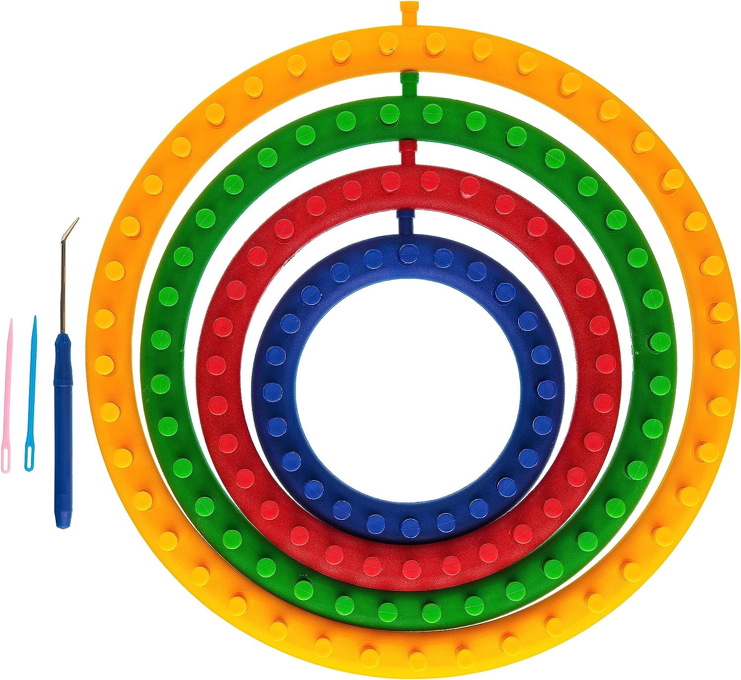 The Quilted Bear 4 Piece Round Knitting Loom Set - Walmart.com