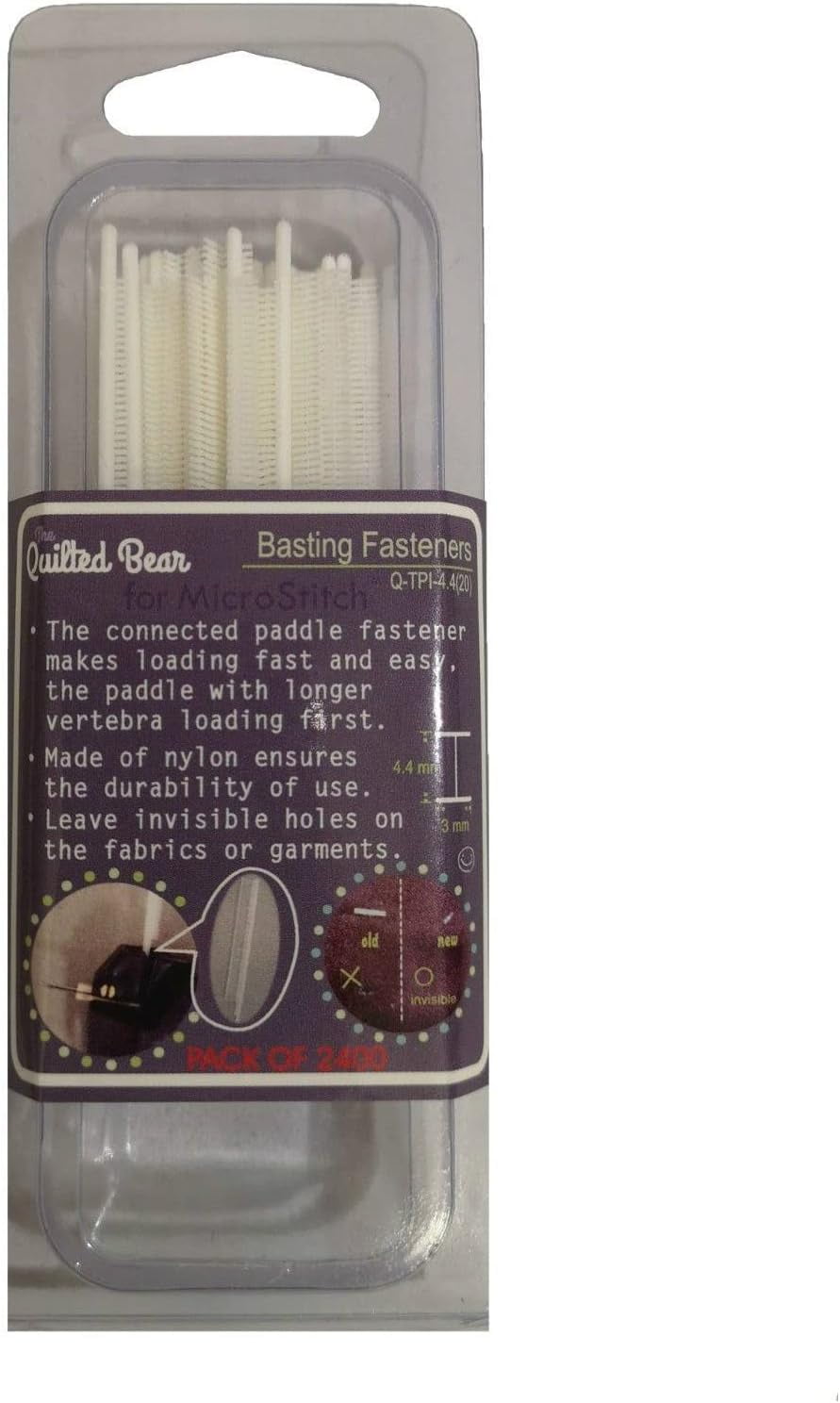 The Quilted Bear Basting Tack Refills - White (2400) - Walmart.com