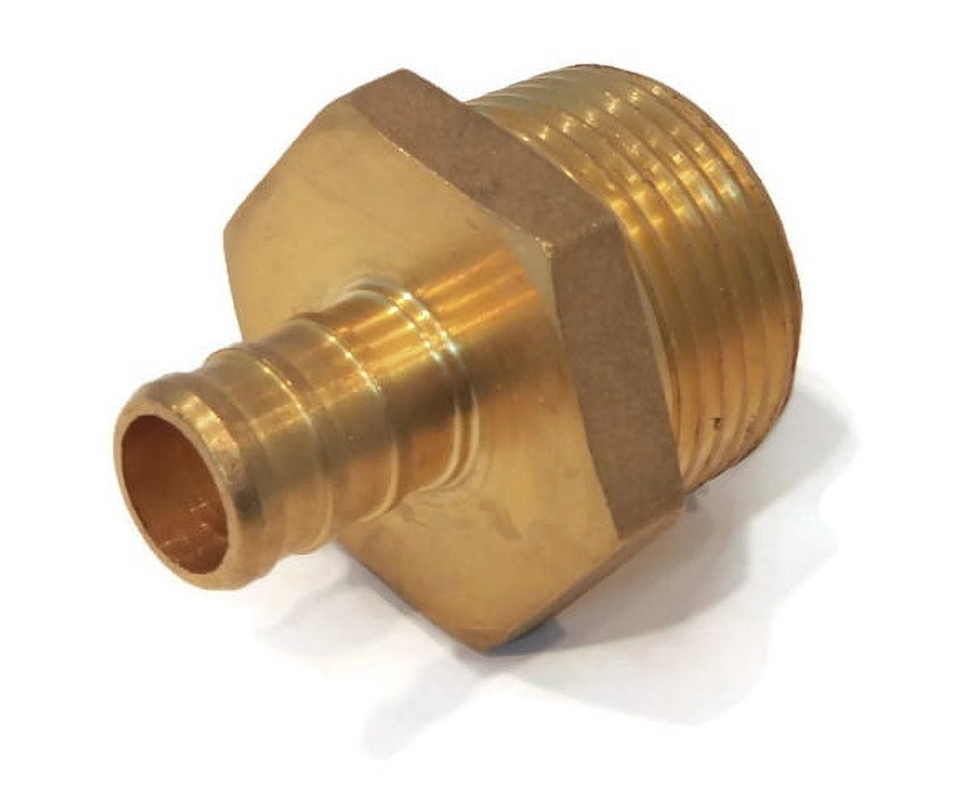 The ROP Shop 1/2" x 3/4" Male NPT, Brass, Threaded Adapter PEX Fitting ...