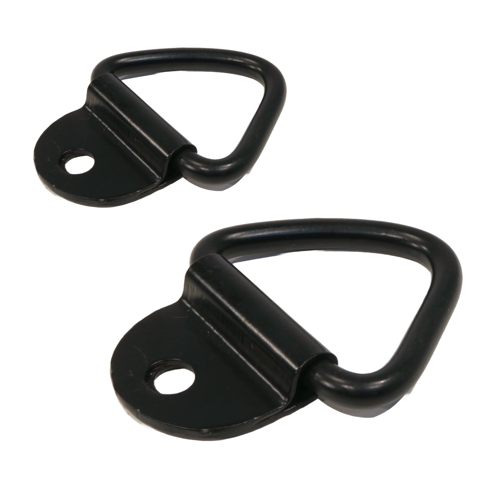 The ROP Shop | (2) 1/4" Black Steel D Ring Bracket CLIP Anchor Tie Down ...