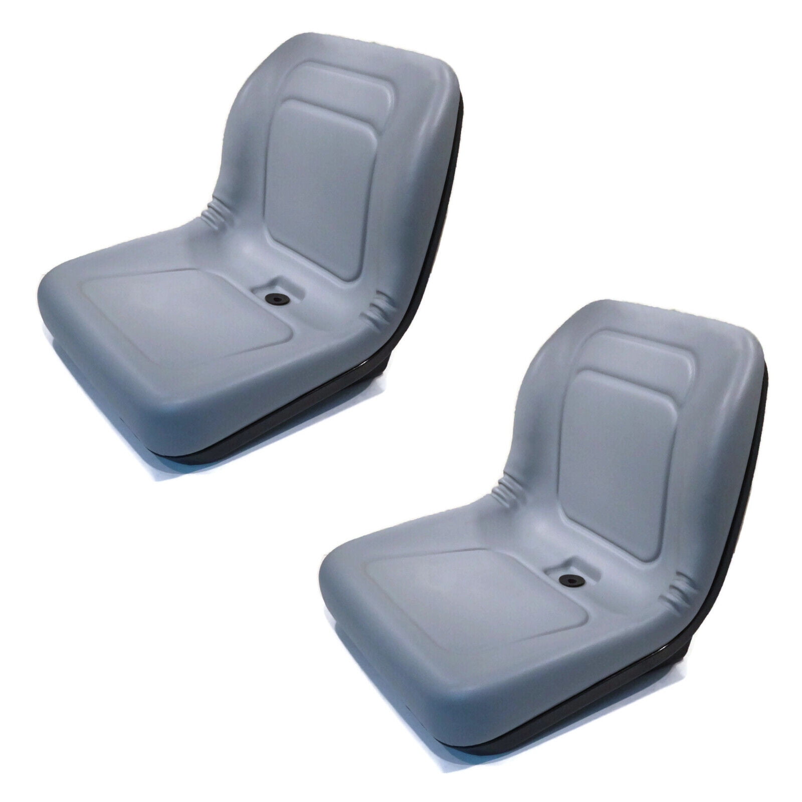 The ROP Shop | (2-Pack) Gray HIGH BACK SEAT for John Deere VG11696 ...