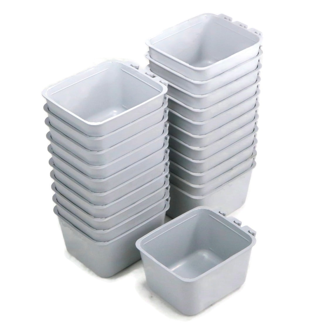 The ROP Shop | 20-Pack - Gray Cage Cups with Shift Lock Design for Caged and Fenced Animals ...
