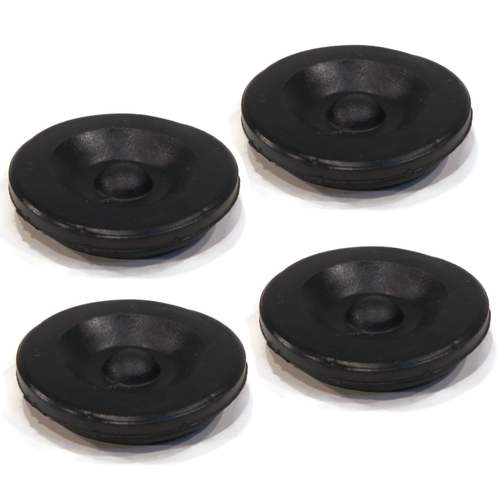 The ROP Shop | 4-Pack Black Rubber Grease Plug Hub Dust Cap Dexter EZ ...