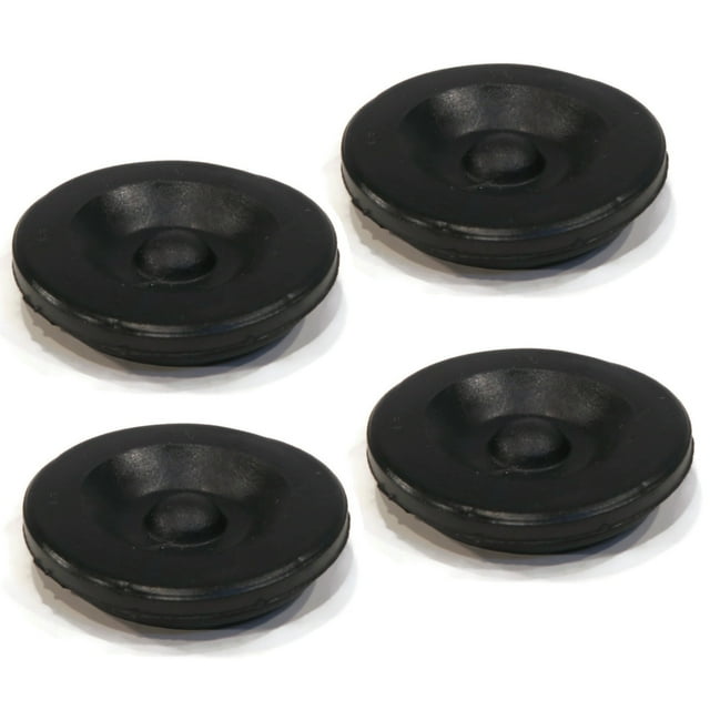 The ROP Shop | 4-Pack Black Rubber Grease Plug Hub Dust Cap Dexter EZ ...
