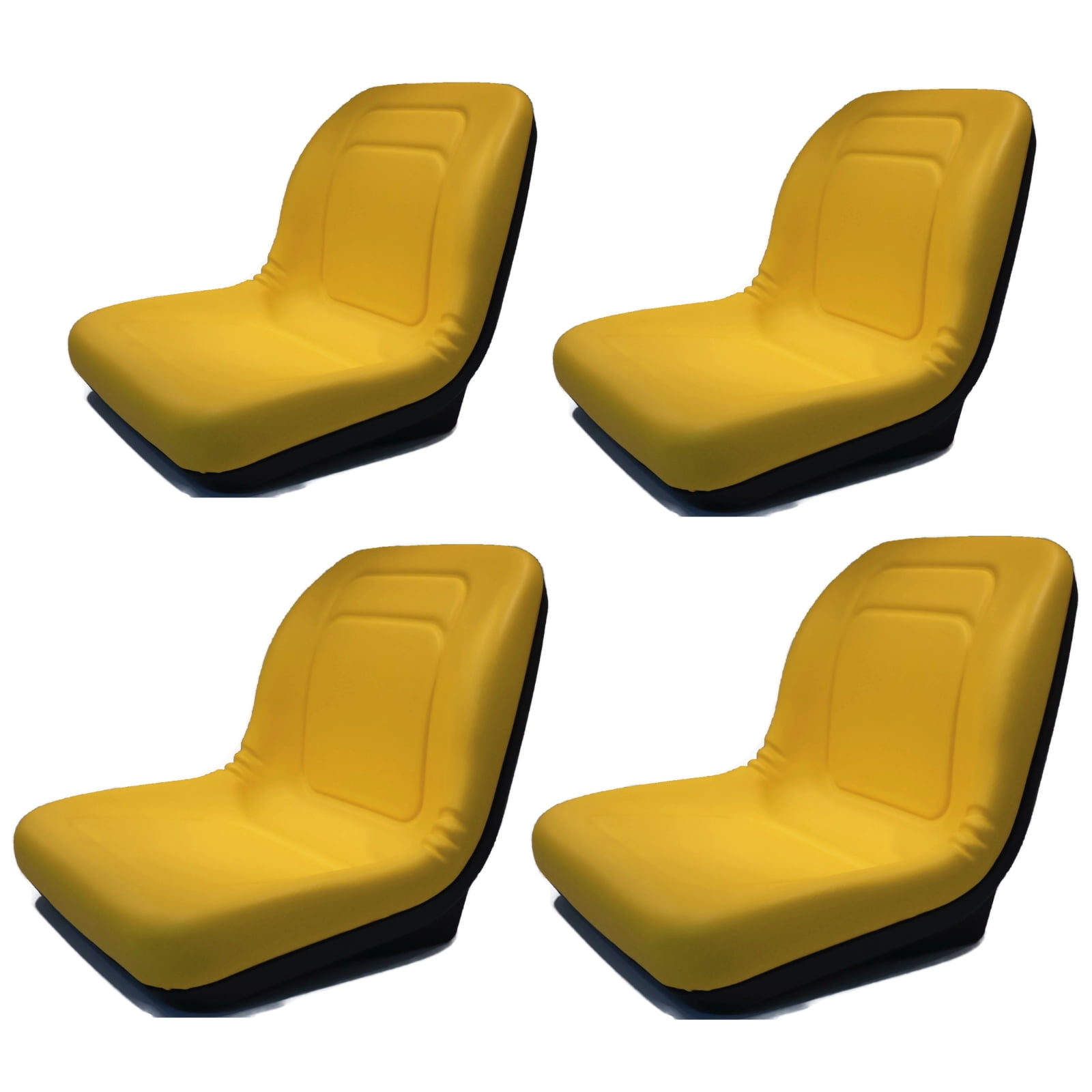 The ROP Shop (4) Yellow High Back Seat fits John Deere Gator XUV550 ...