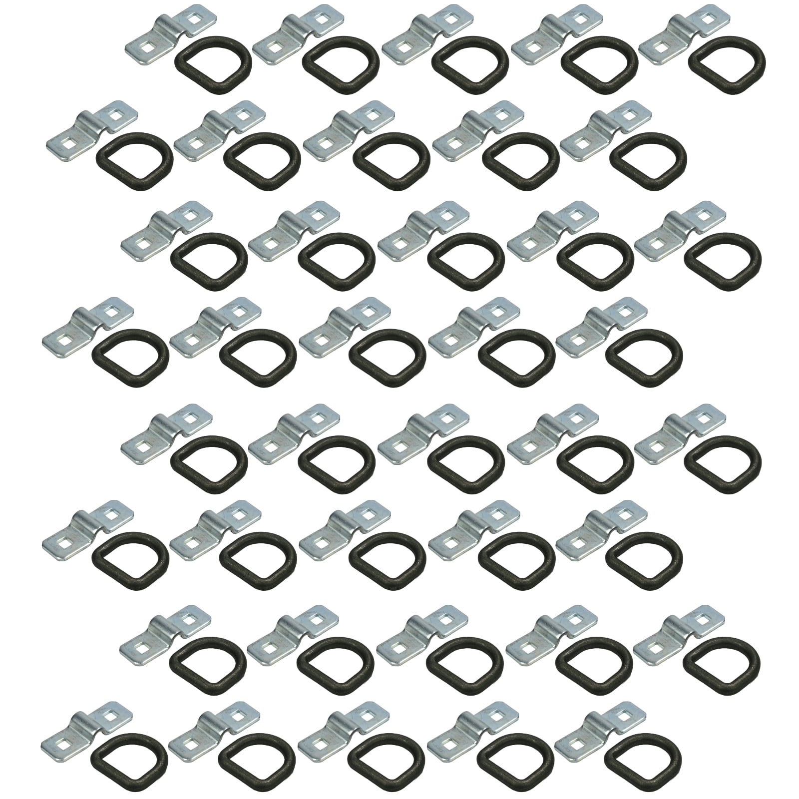 The ROP Shop | 40-Pack 3/8" Steel D Rings & Clips Tie Down Rope Chain ...
