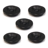 The ROP Shop 5-Pack Black Rubber Grease Plug Hub Dust Cap Dexter EZ ...
