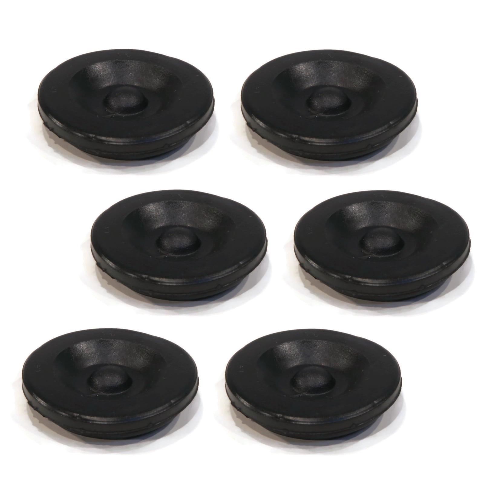 The ROP Shop | 6-Pack Black Rubber Grease Plug Hub Dust Cap Dexter EZ ...