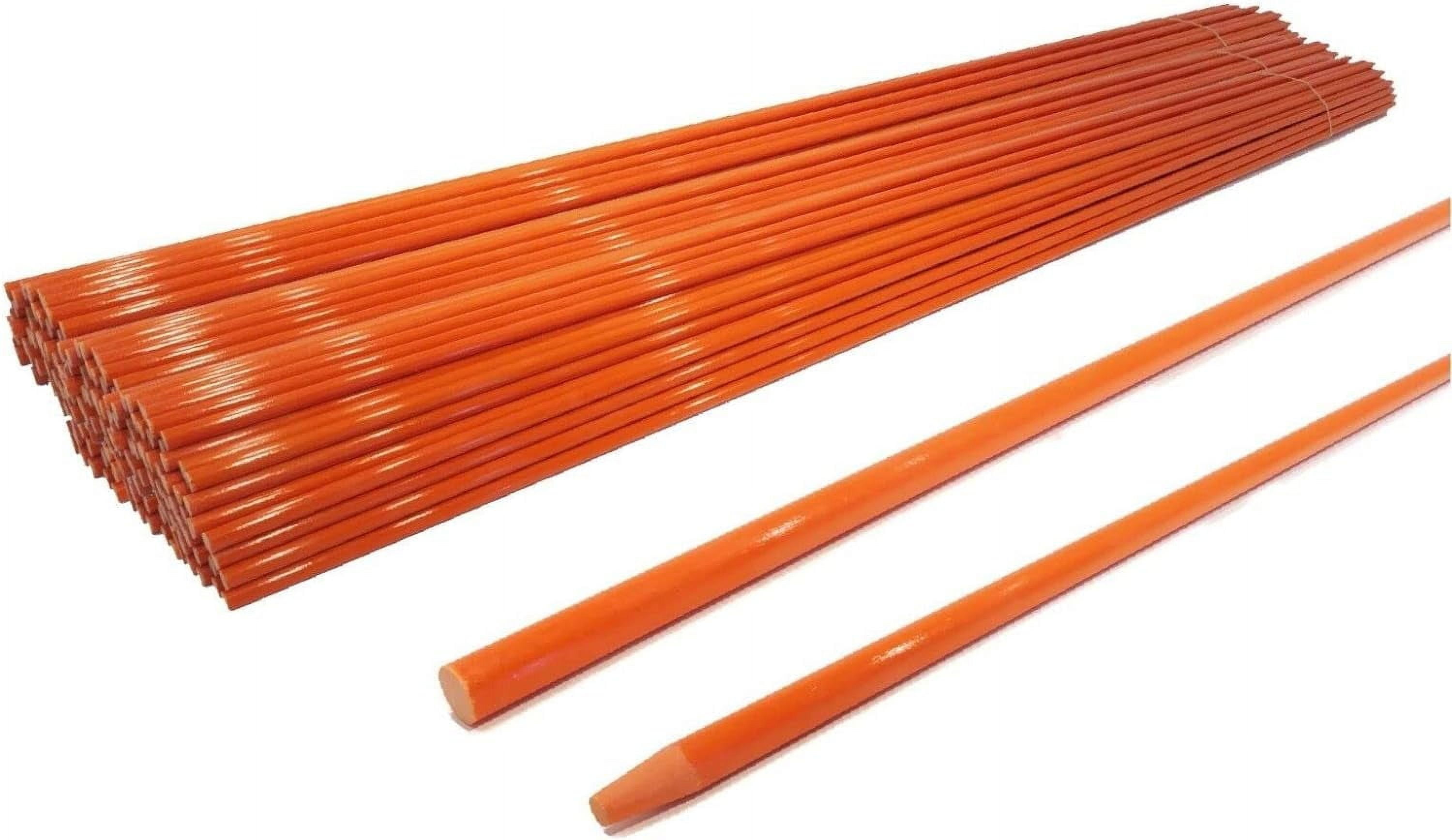 The ROP Shop 600-Pack 1/4x48" Orange Ground Markers for Snow Plowing, Sidewalk, Driveways ...