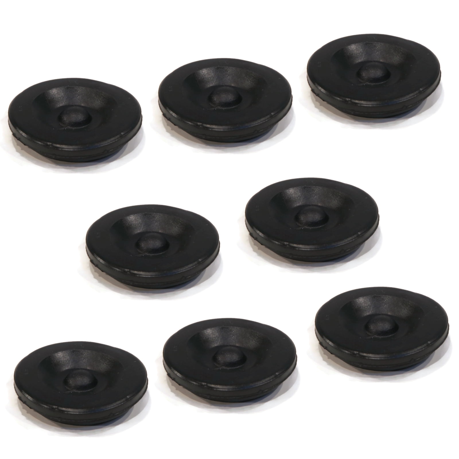 The ROP Shop 8-Pack Black Rubber Grease Plug Hub Dust Cap for RedLine ...