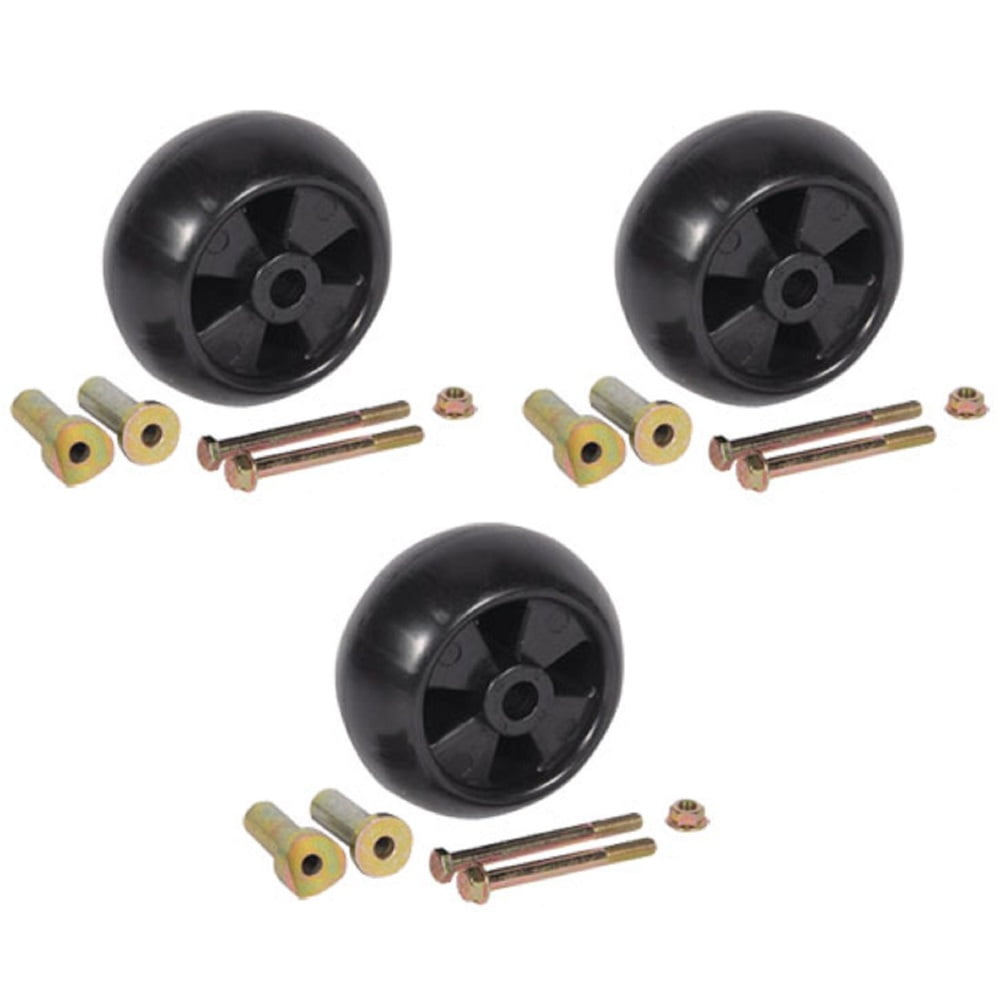 The ROP Shop | AM133602 3pk Plastic Deck Wheel Kits for John Deere ...