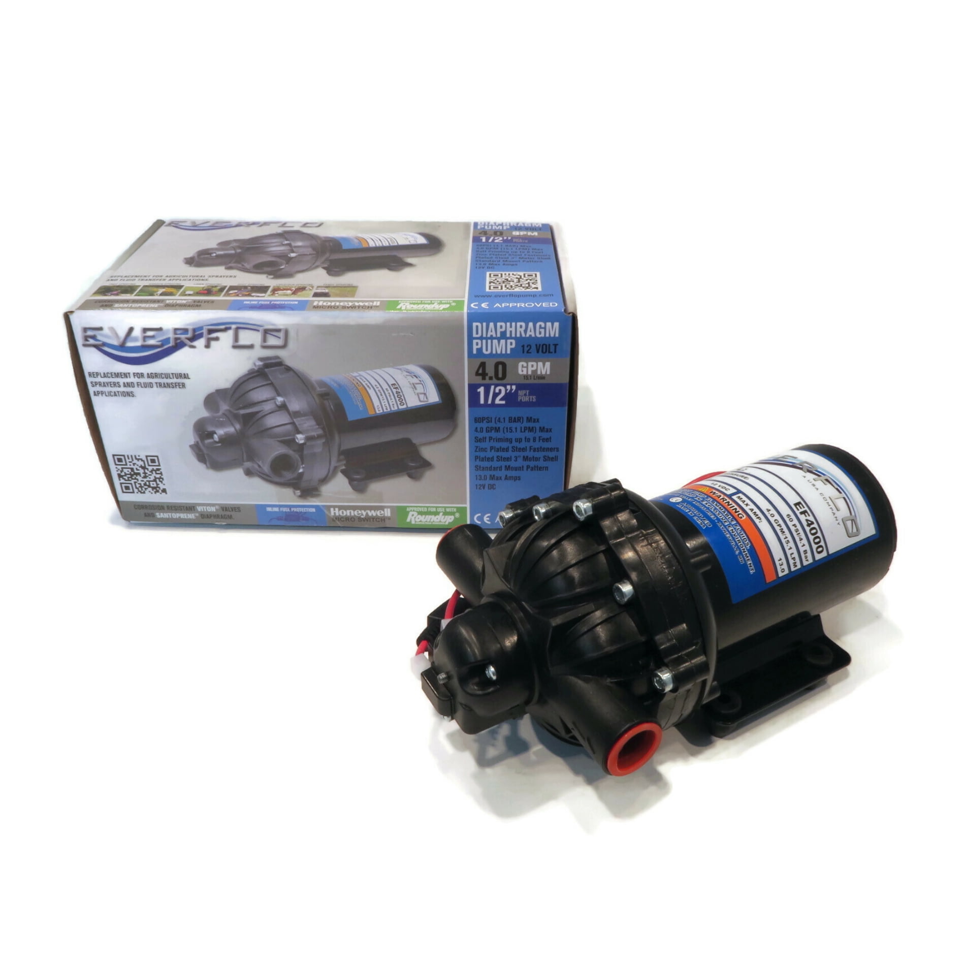 The ROP Shop | Everflo 12 Volt 4.0 GPM Diaphragm Water Transfer Pump ...