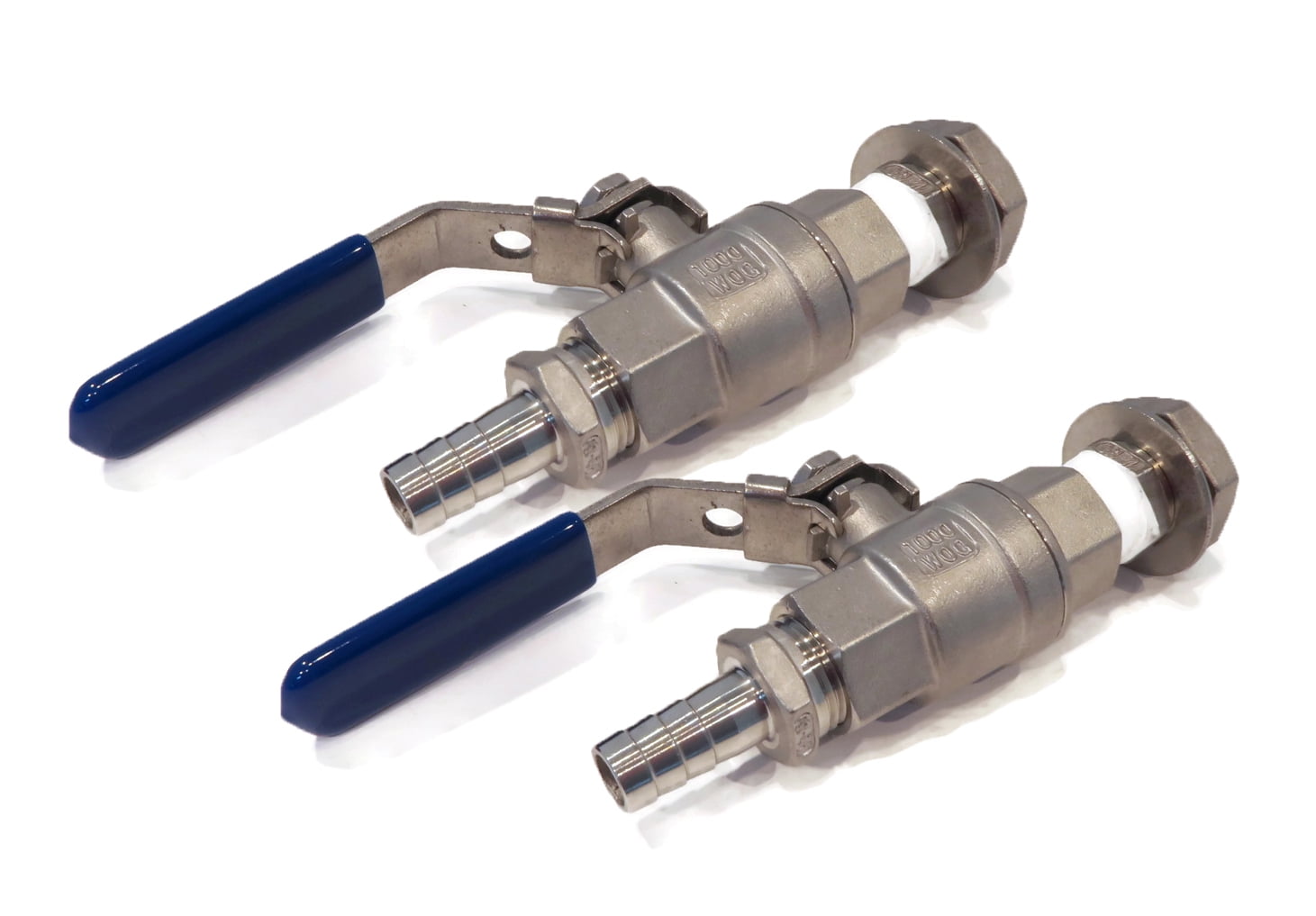 The ROP Shop (Pack of 2) 1/2" Stainless Steel Ball Valve with Hose Barb ...