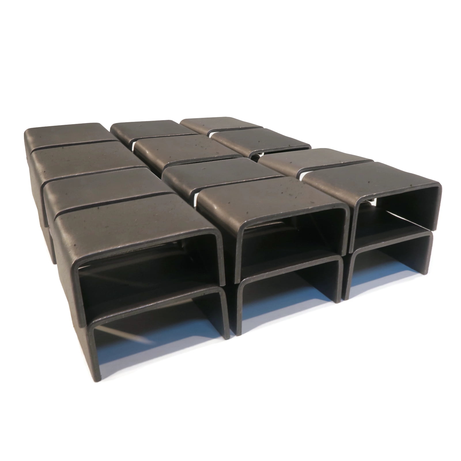 The ROP Shop | Pack of 24 - 2x4 Raw, 7 Gauge Steel Weld-On Stake Pocket ...