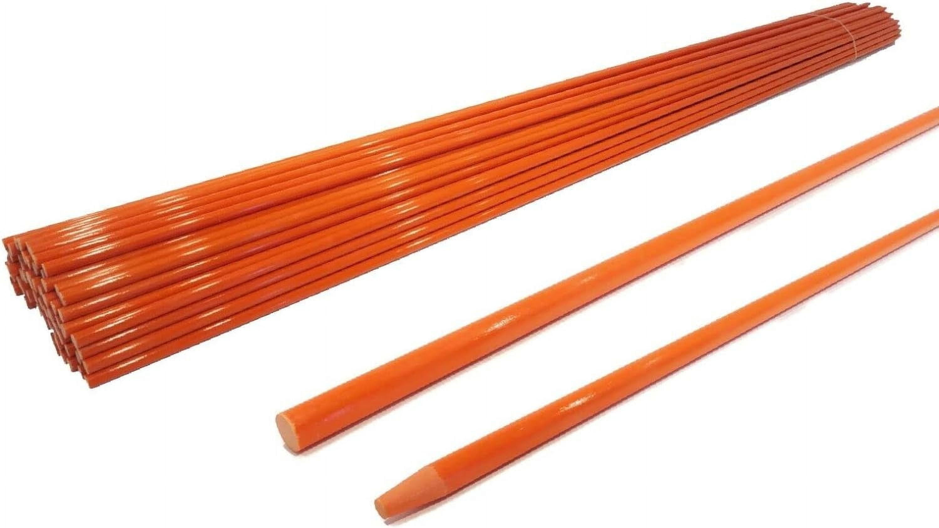 The ROP Shop | (Pack of 50) 1/4" Orange Walkway Poles Plain Markers ...