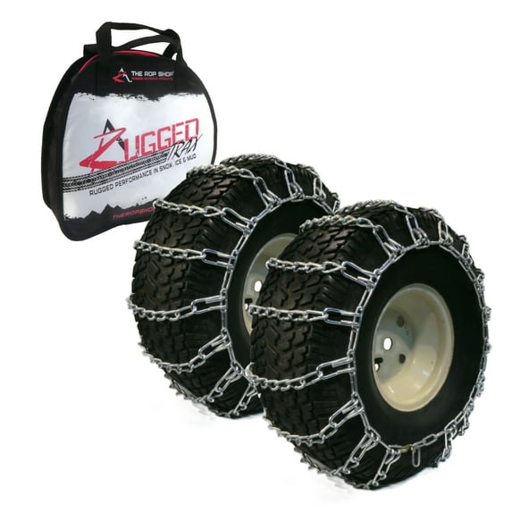 The ROP Shop Pair of 2 Link Tire Chains 20x8x8 for Snow Blowers, Lawn ...