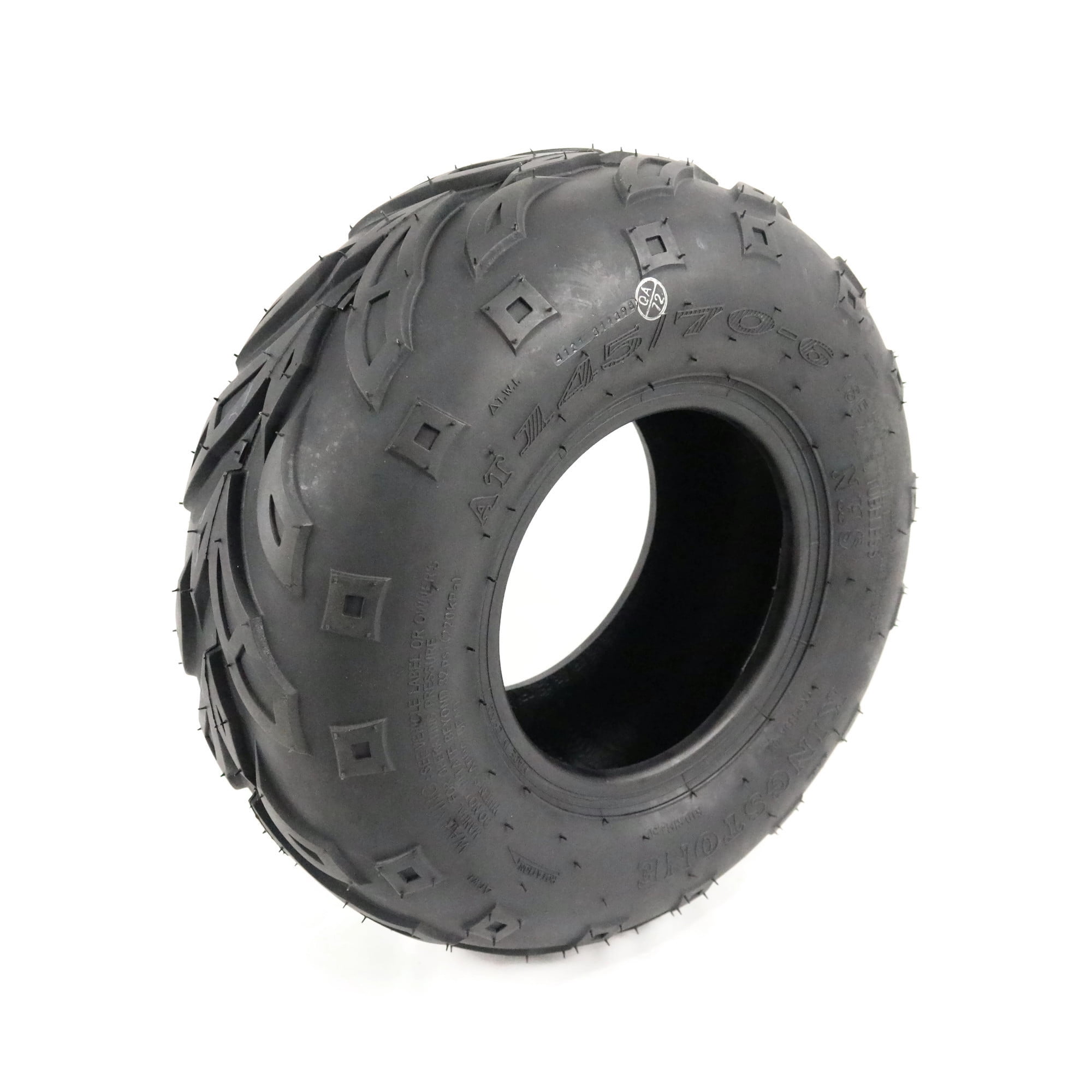 The ROP Shop Tubeless Tire 145/70-6, 6mm Tread for Roketa GK-11 (KSX-90 ...