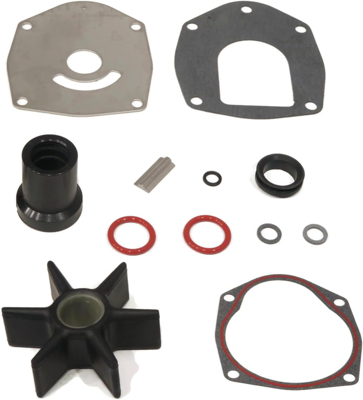 The ROP Shop Water Pump Impeller Rebuild Kit for Mercury & MerCruiser 47-8M0025709, 8M0025709 ...