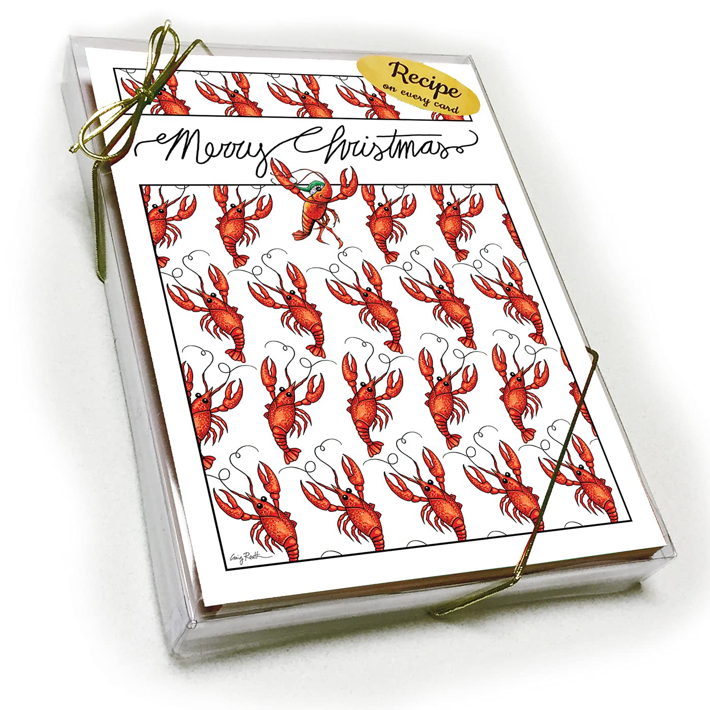 The ROUTH COLLECTION Louisiana Christmas Card with Recipe - Crawfish ...