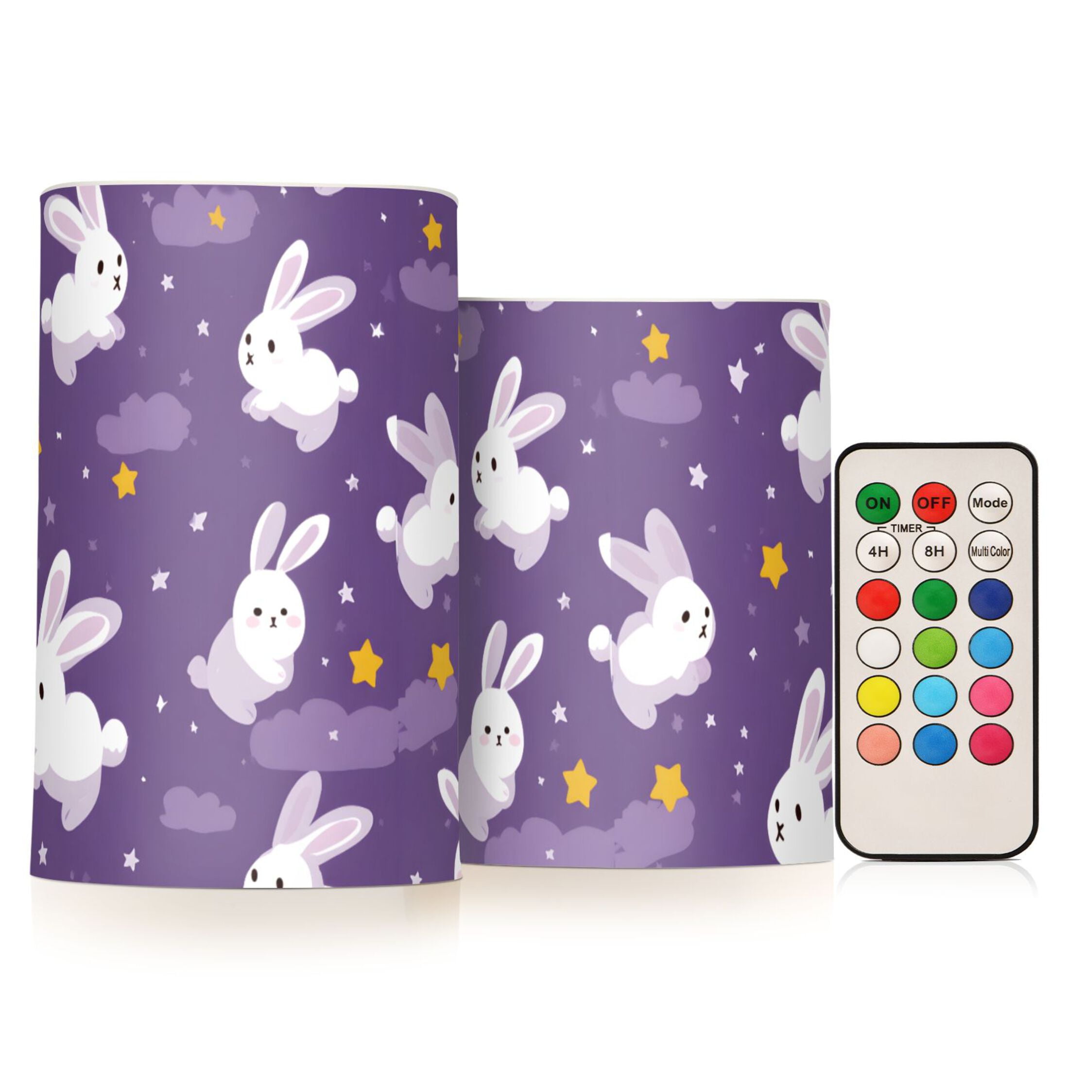 The Rabbit on The Cloud Flameless LED Candle Set with Remote, Battery ...