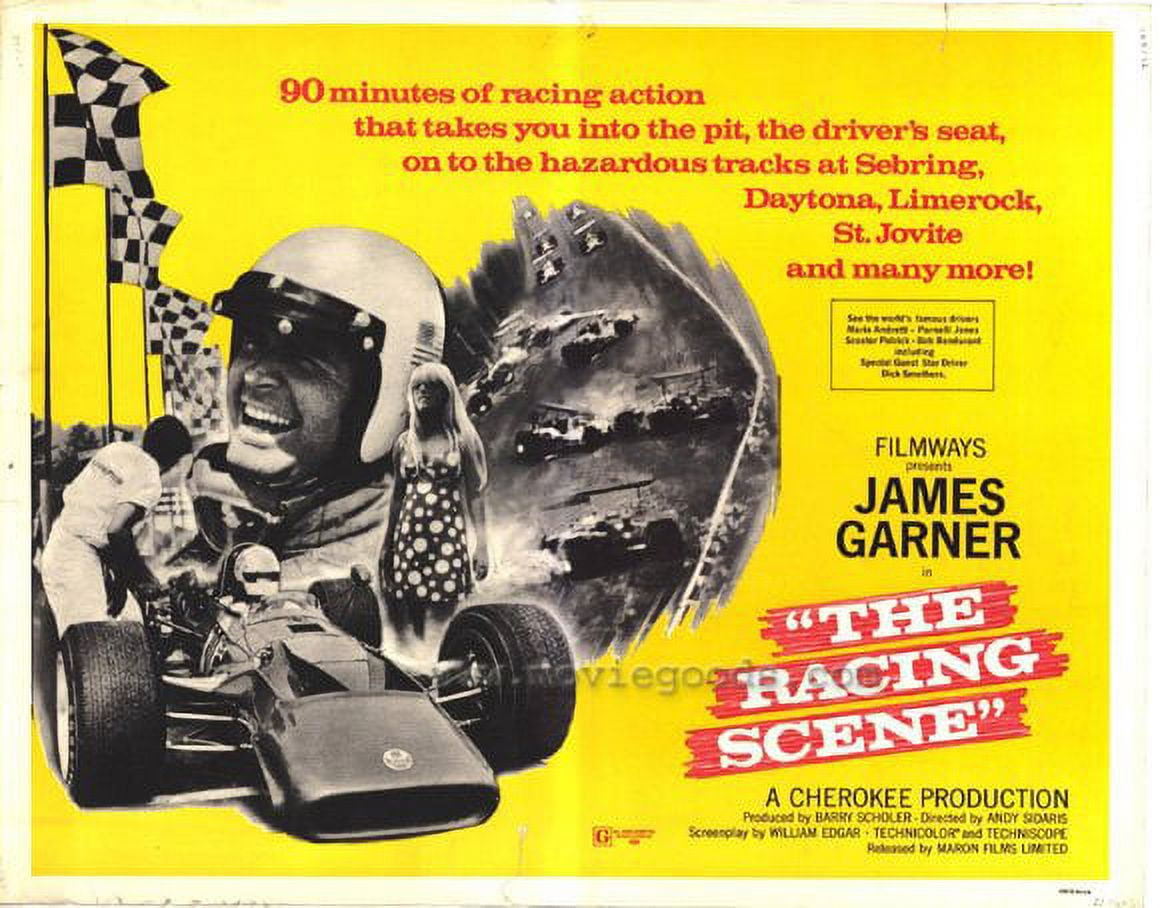 The Racing Scene - movie POSTER (Half Sheet Style A) (22" x 28") (1971 ...
