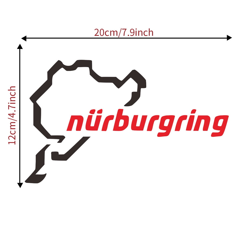 The Racing Track Nurburgring Sticker Funny Window Car Decal ILLEST Sign ...