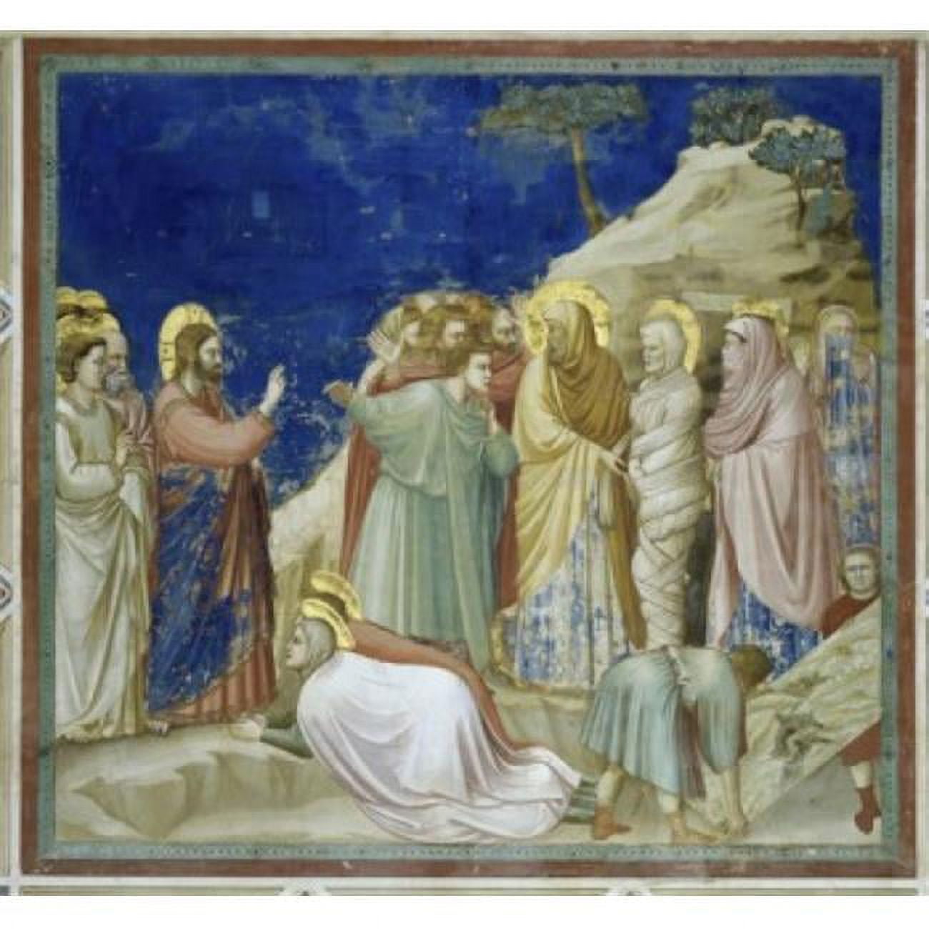 The Raising of Lazarus Giotto Di Bondone C1266-1337 Italian Fresco ...