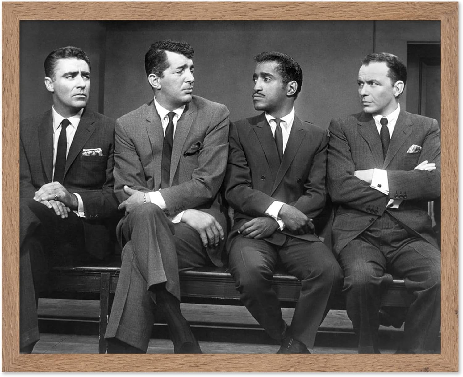 The Rat Pack Poster - Gentlemen in Suits Print - Photography Art - Black & White Art - Fashion ...