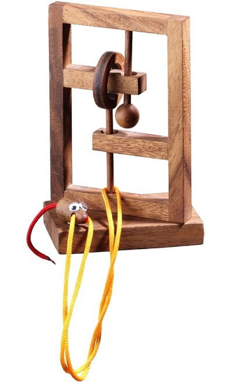 The Rat Trap - Wooden String Brainteaser Puzzle - Walmart.com