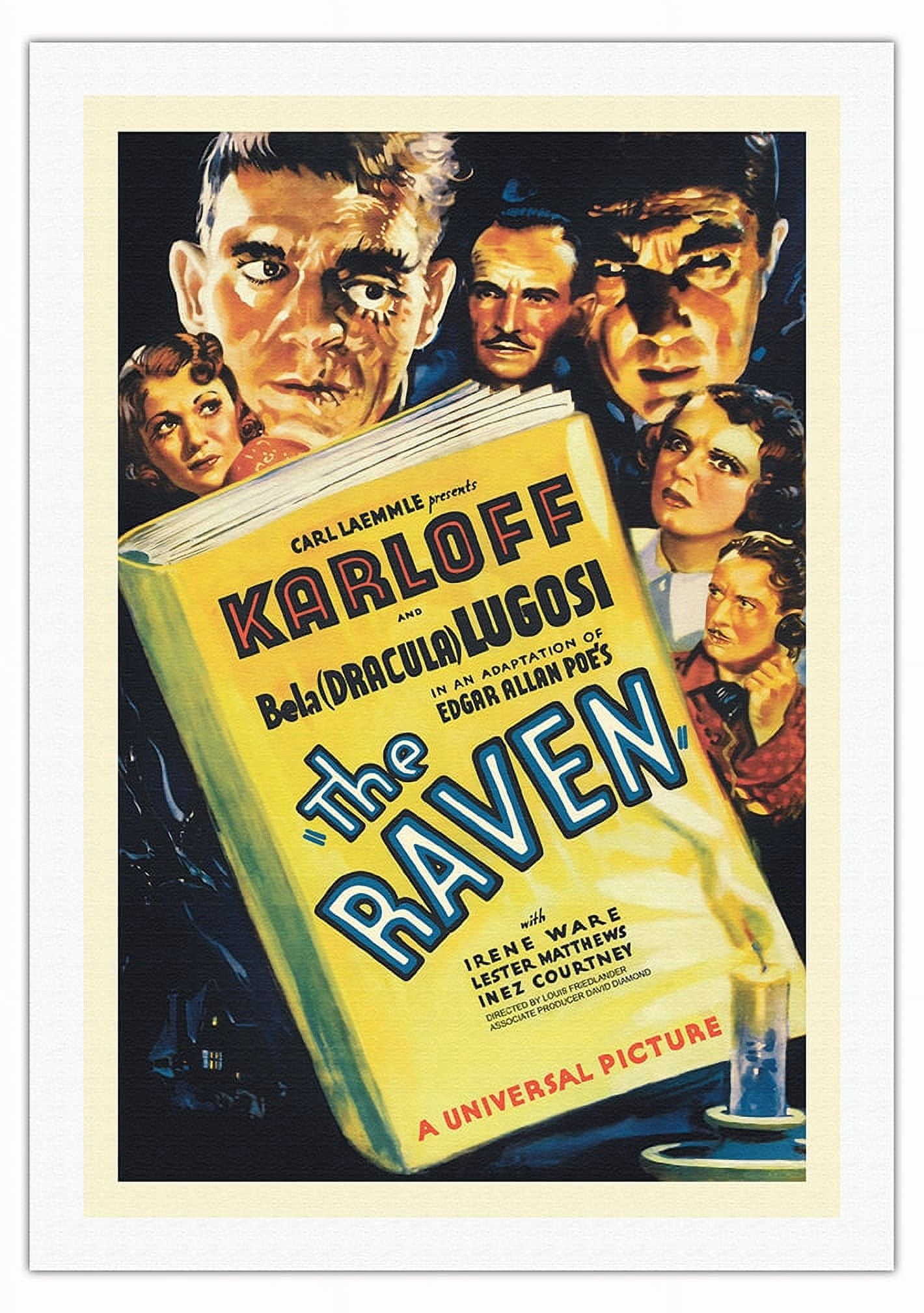 The Raven - Starring Boris Karloff, Bela Lugosi - Vintage Film Movie ...