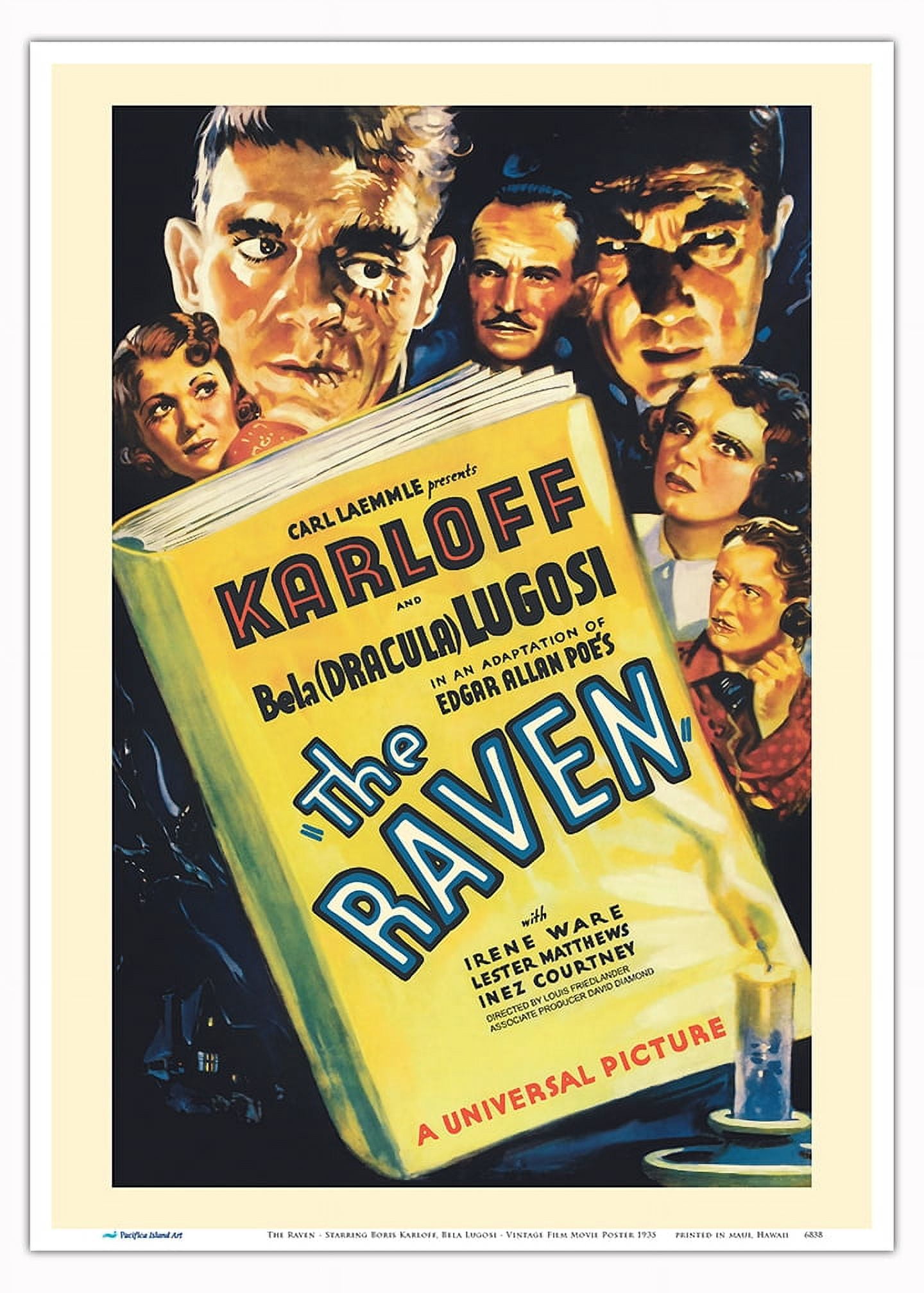 The Raven - Starring Boris Karloff, Bela Lugosi - Vintage Film Movie ...